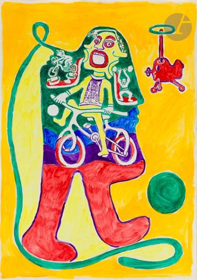 Yvon Taillandier | Two-headed figure in a head | MutualArt