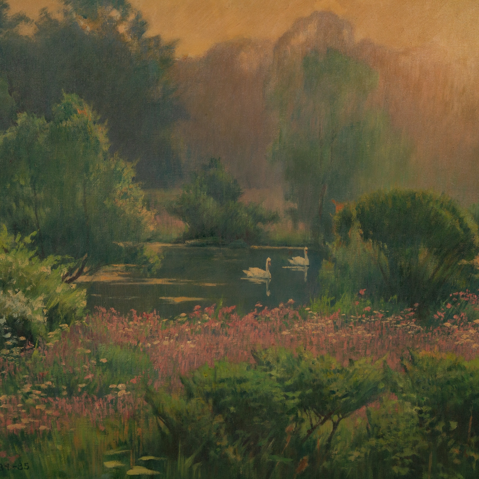 Robert Eric Moore | Swans in Boston | MutualArt