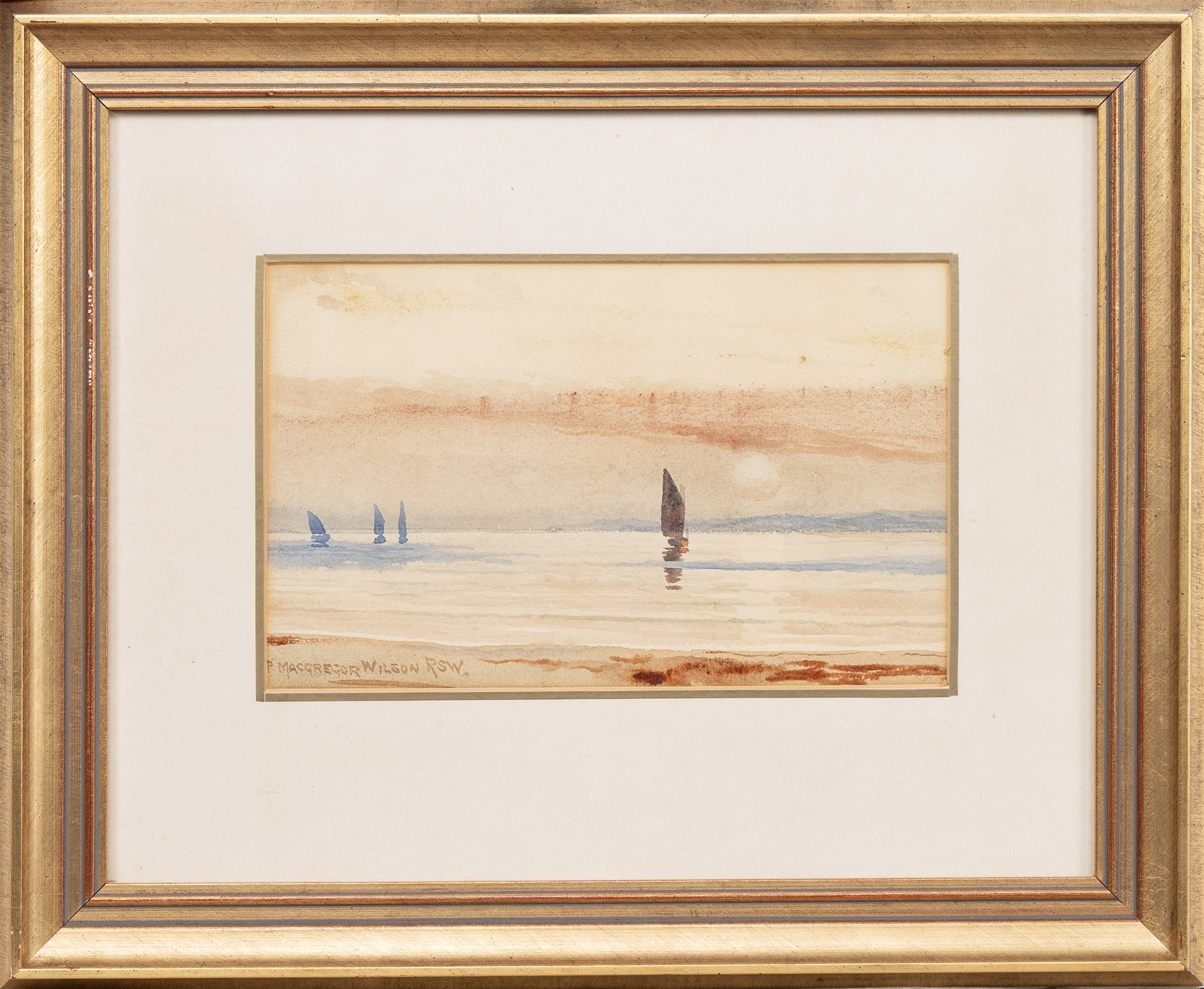 Peter MacGregor Wilson | TWO SEASCAPES WITH SAILBOATS | MutualArt