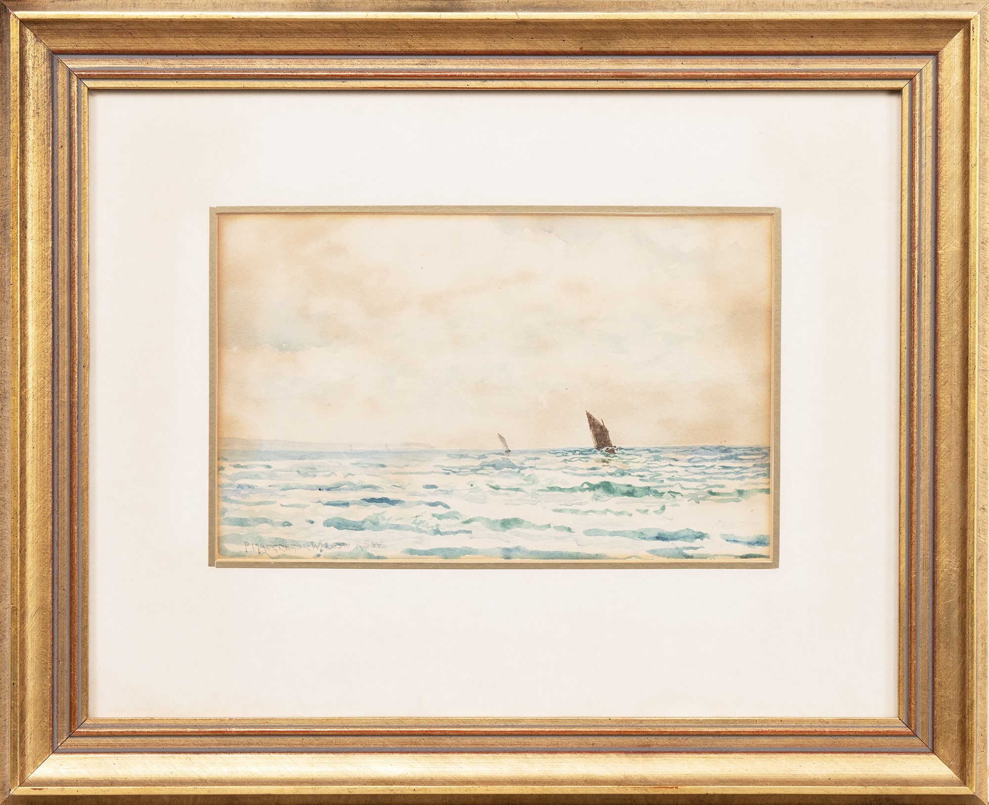 Peter MacGregor Wilson | TWO SEASCAPES WITH SAILBOATS | MutualArt