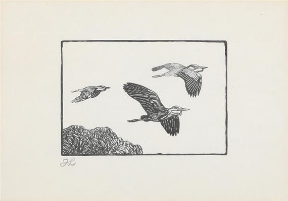 Johannes Larsen | Three compositions with birds | MutualArt