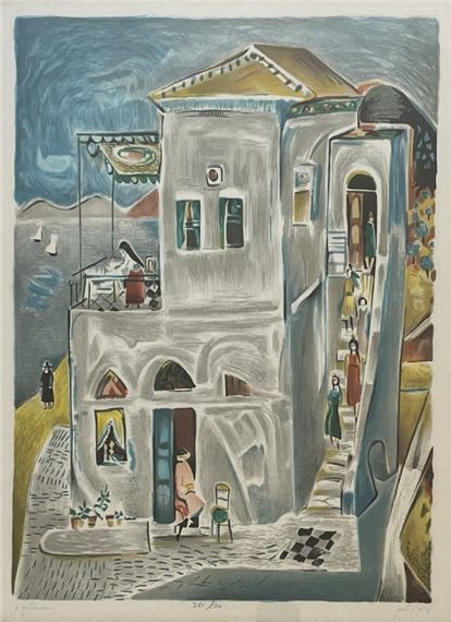 Nahum Gutman | Old Tel Aviv | MutualArt
