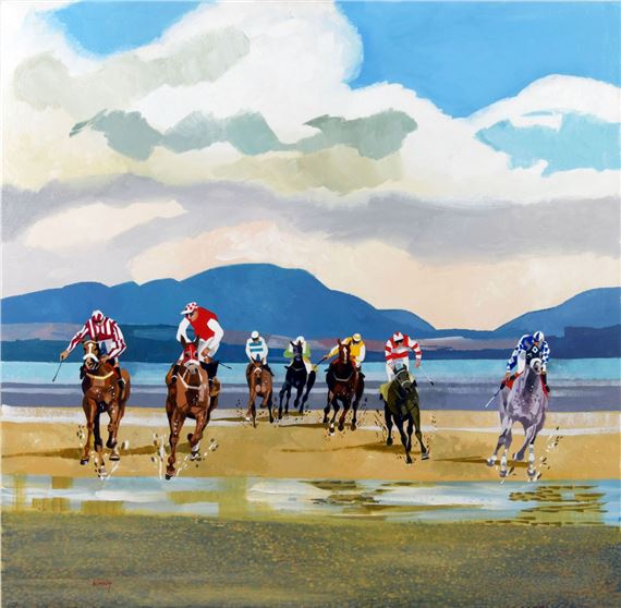Desmond Kinney | Racing on the Strand | MutualArt