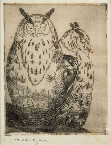 Paul Jouve | Grand duc | MutualArt