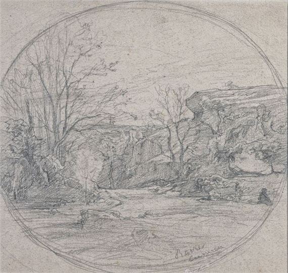 Francois-Auguste Ravier | Crémieu. The gorges of the Fusa | MutualArt