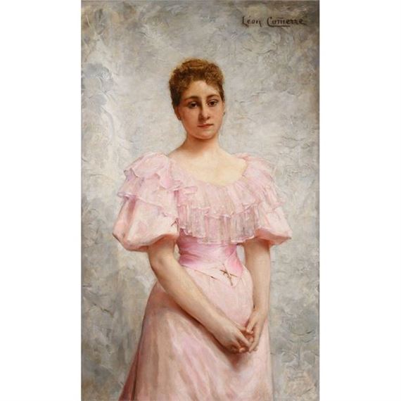 Leon Comerre | Portrait of an Elegant Lady | MutualArt