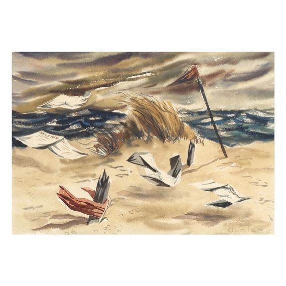 Claude Howell | Storm on the Beach (1948) | MutualArt
