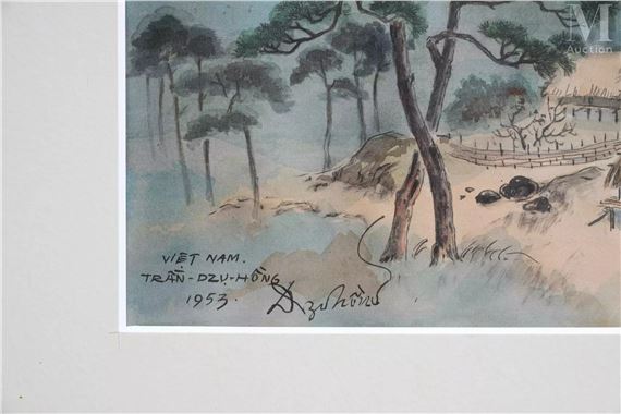 Tran Dzu Hong | Paysage de montagne (1960) | MutualArt