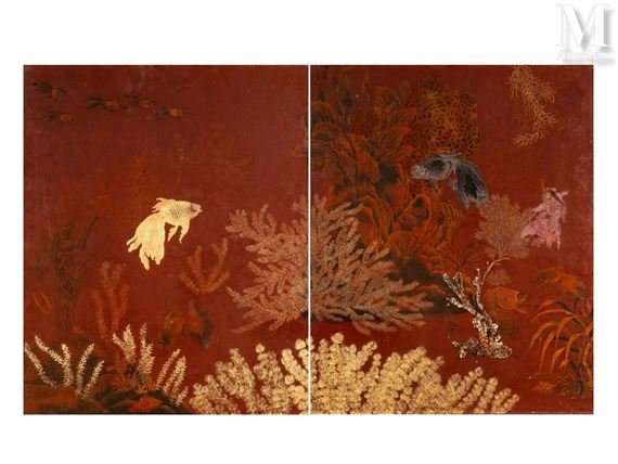 Pham Hau | Les poissons rouges avec l'abondance (1930) | MutualArt