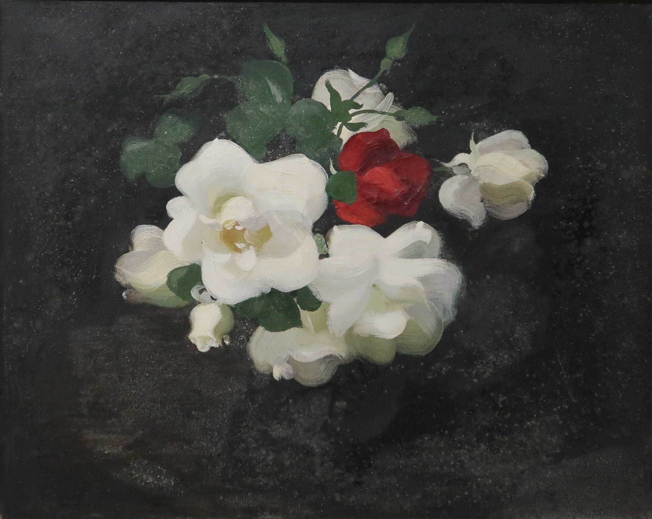 James Stuart Park | CREAM AND RED ROSES | MutualArt