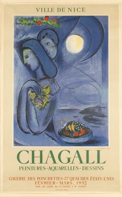 Marc Chagall | Saint Jean Cap Ferrat Chagall Peintures-Aquarelles ...