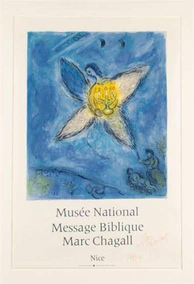 Marc Chagall | Angel with candlestick Musée National Message Biblique ...