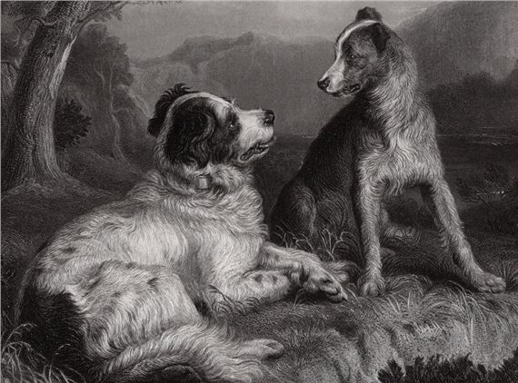 Edwin Landseer | The Twa Dogs (1870) | MutualArt