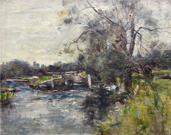 Joshua Anderson Hague | View towards the Lock | MutualArt