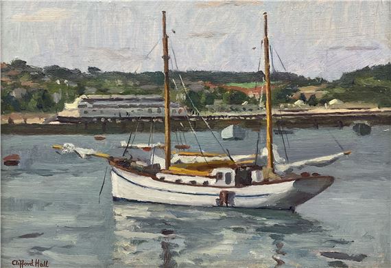 Clifford Hall | Yatch in the Harbour | MutualArt