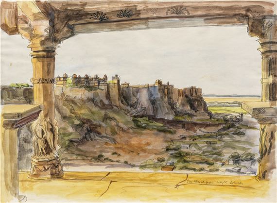 Teddy Millington-Drake | The Fortress at Gwalior (1972) | MutualArt