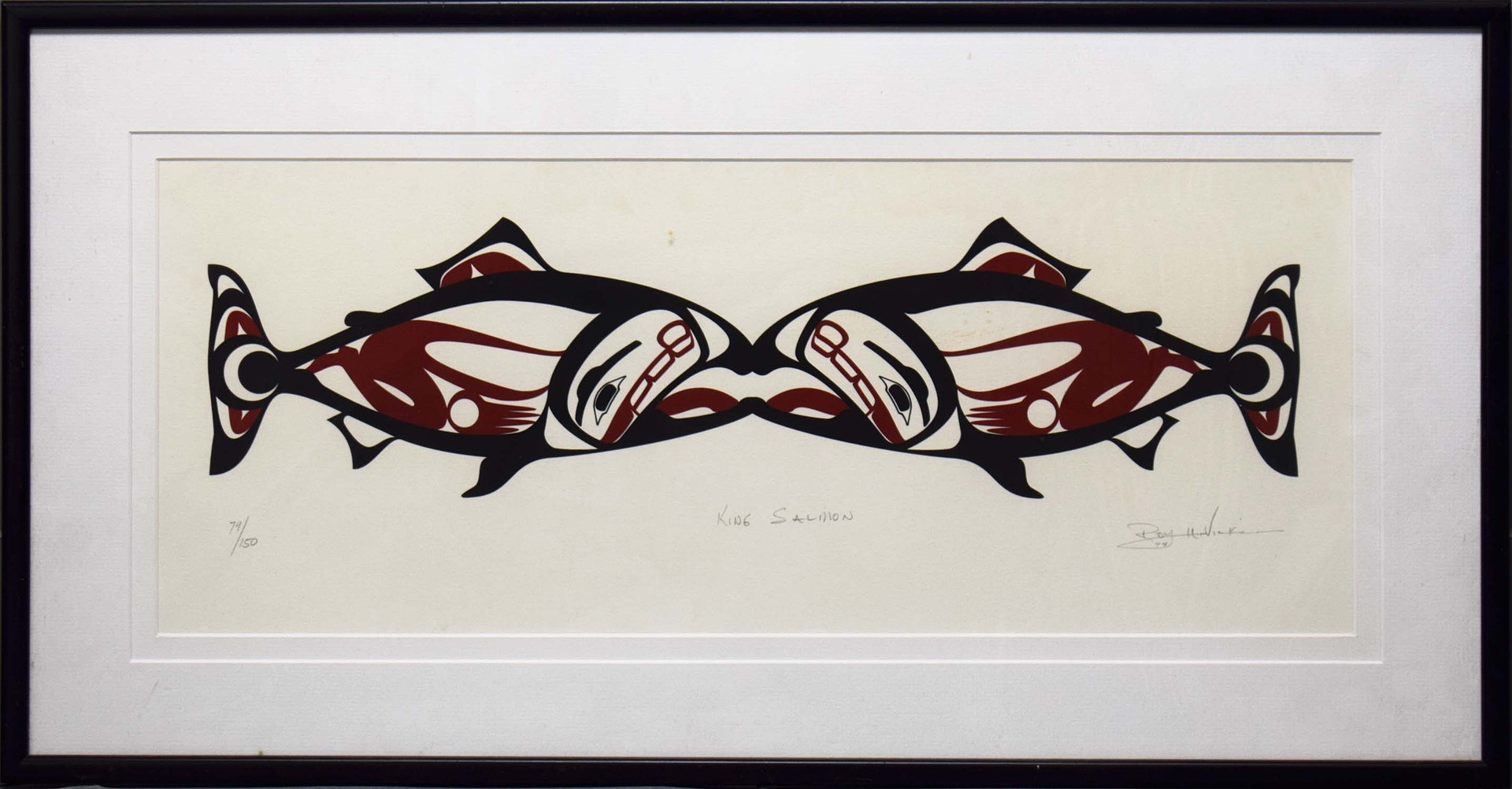 Roy Henry Vickers | KING SALMON AND GRIZZLY BEAR | MutualArt