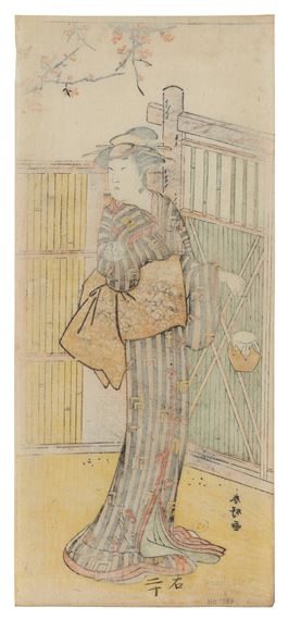 Shunko Katsukawa | The actor Osagawa Tsuneyo II in an onnagata role ...