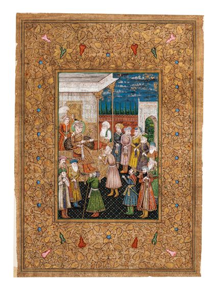 Delhi School, 19th Century | The Emperor Akbar in durbar | MutualArt