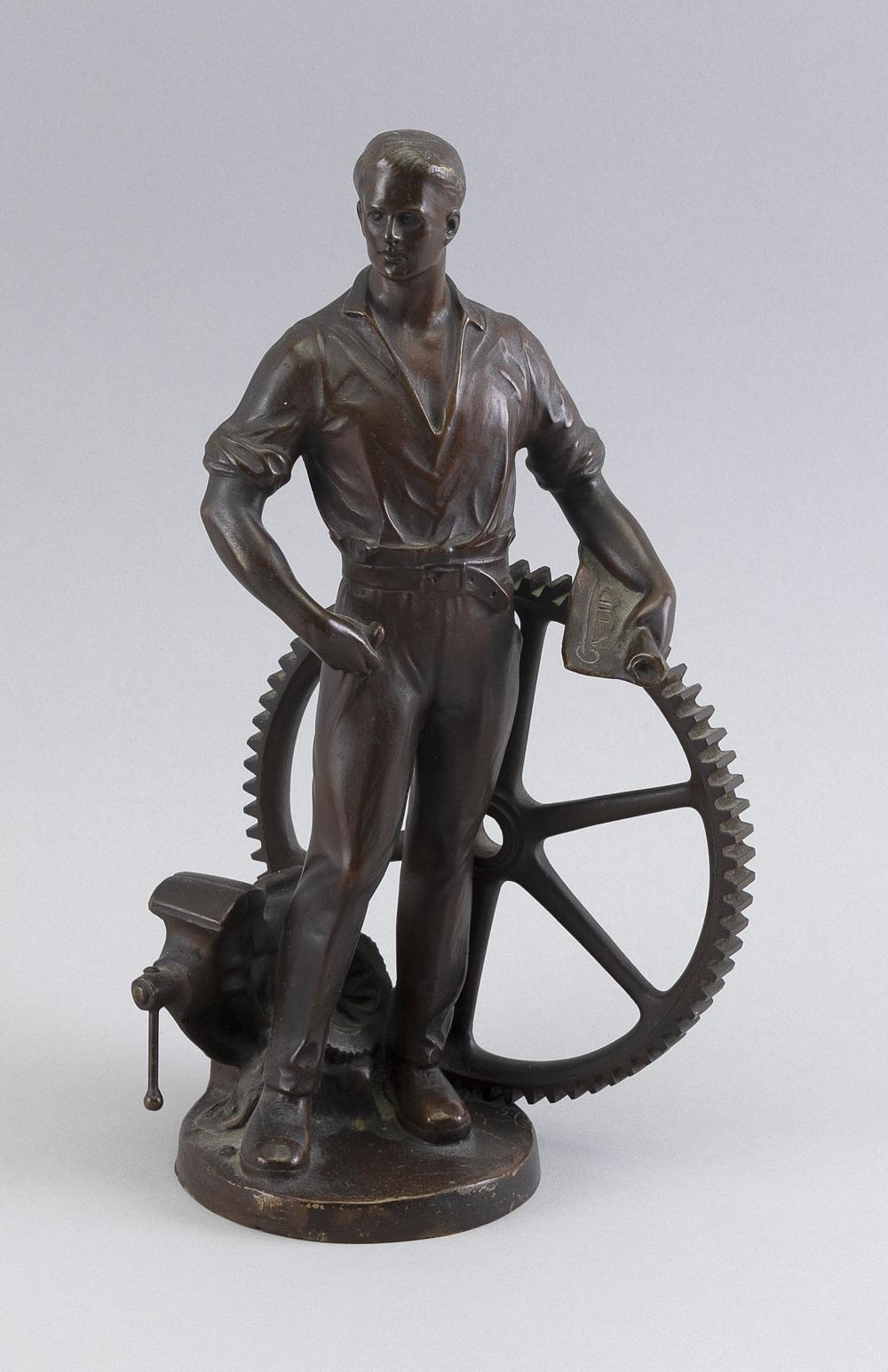 Bruno Zach | CAST BRONZE INDUSTRIAL SCULPTURE (Early 20th Century ...