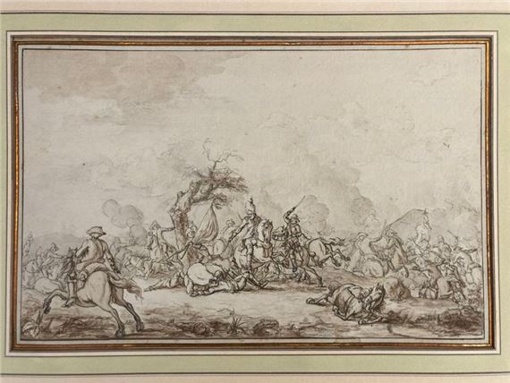 Jaques Francois Swebach Desfontaines | Cavalry charge: three drawings ...
