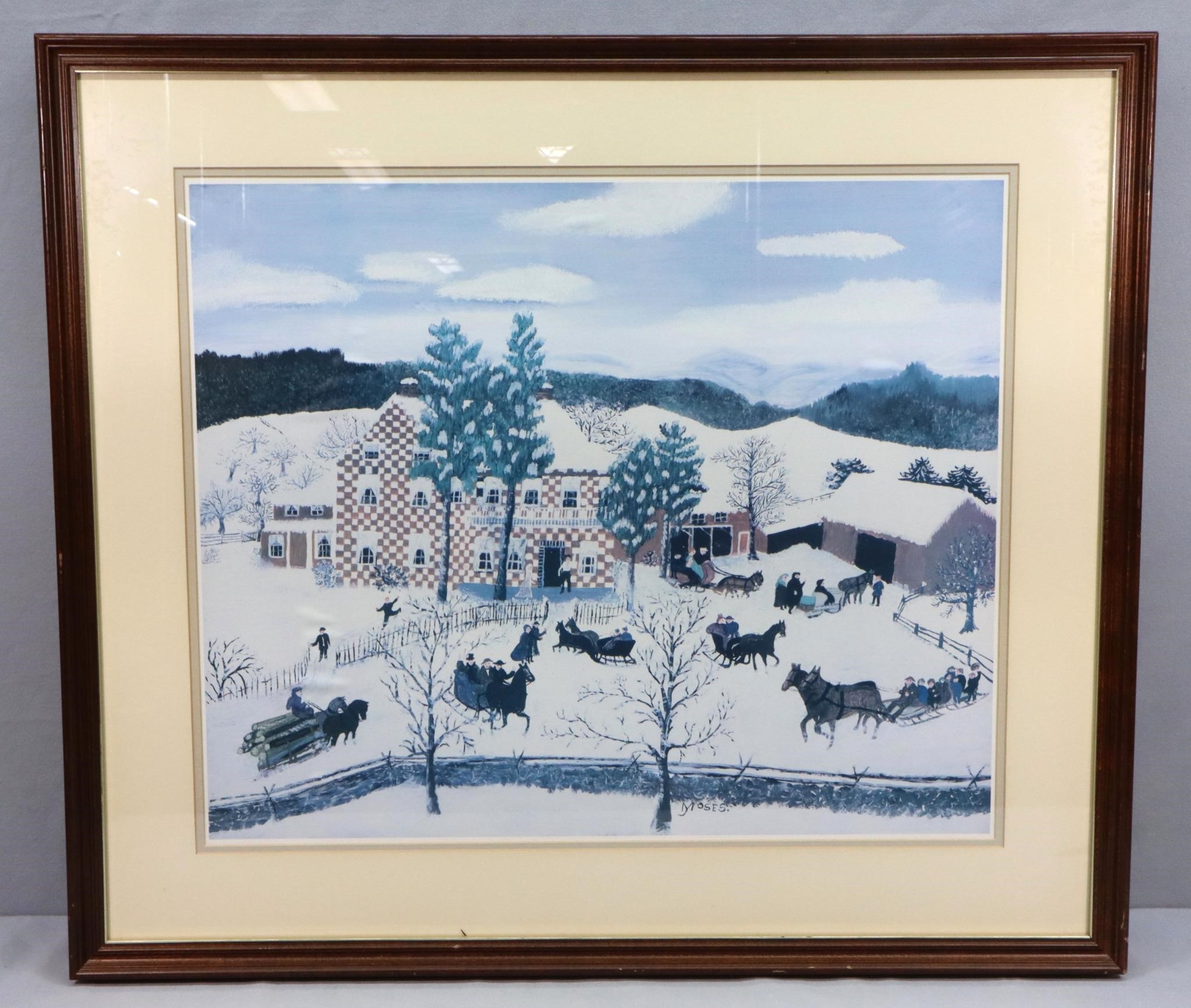 Grandma Moses | Grandma Moses Old Checkered House | MutualArt
