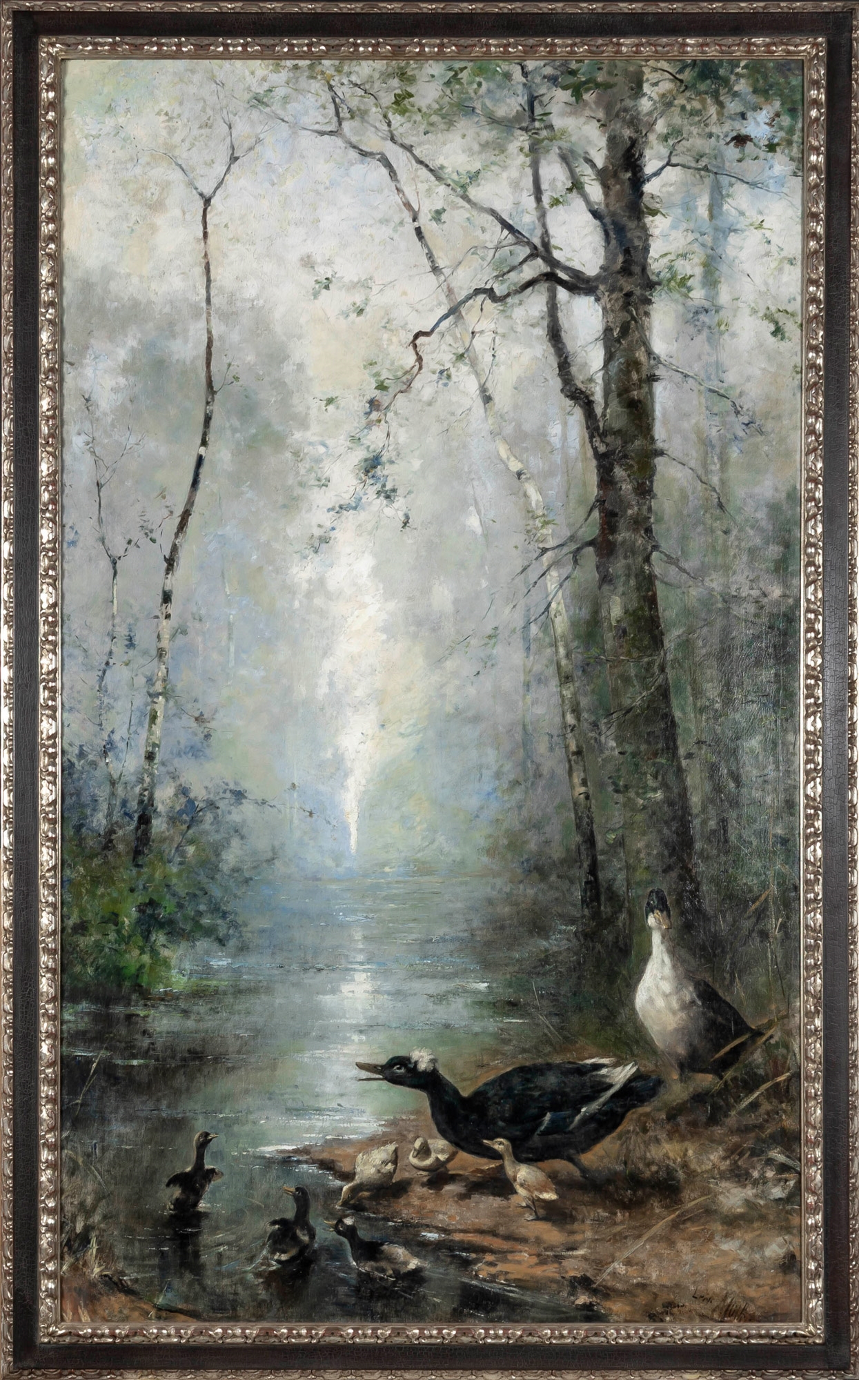 Leopold Muller | Family of Ducks (20th Century) | MutualArt