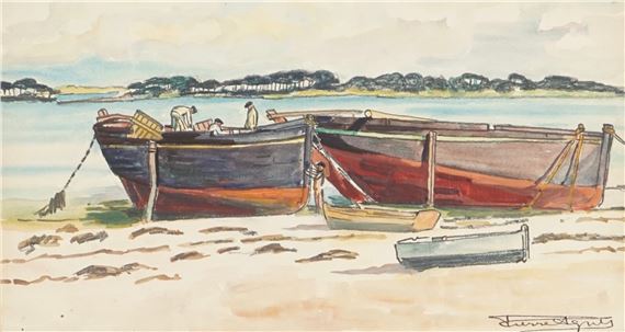 Pierre Agnes (1898-1964) | Le retour de pêche | MutualArt