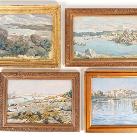 Pierre Agnes (1898-1964) | Rochers en bord de mer | MutualArt