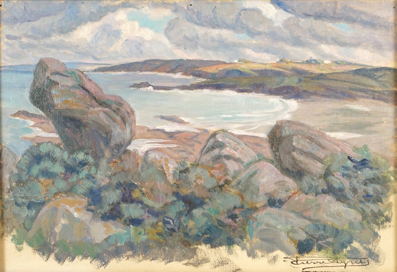 Pierre Agnes (1898-1964) | Rochers en bord de mer | MutualArt
