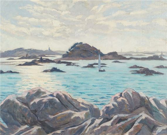 Pierre Agnes (1898-1964) | Voiliers sur la côte | MutualArt