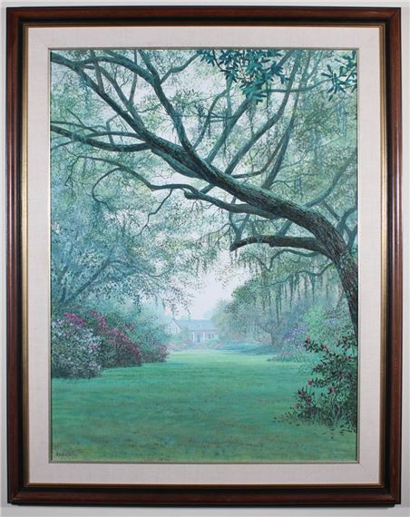 Juan Archuleta | park-like yard with house in the background | MutualArt