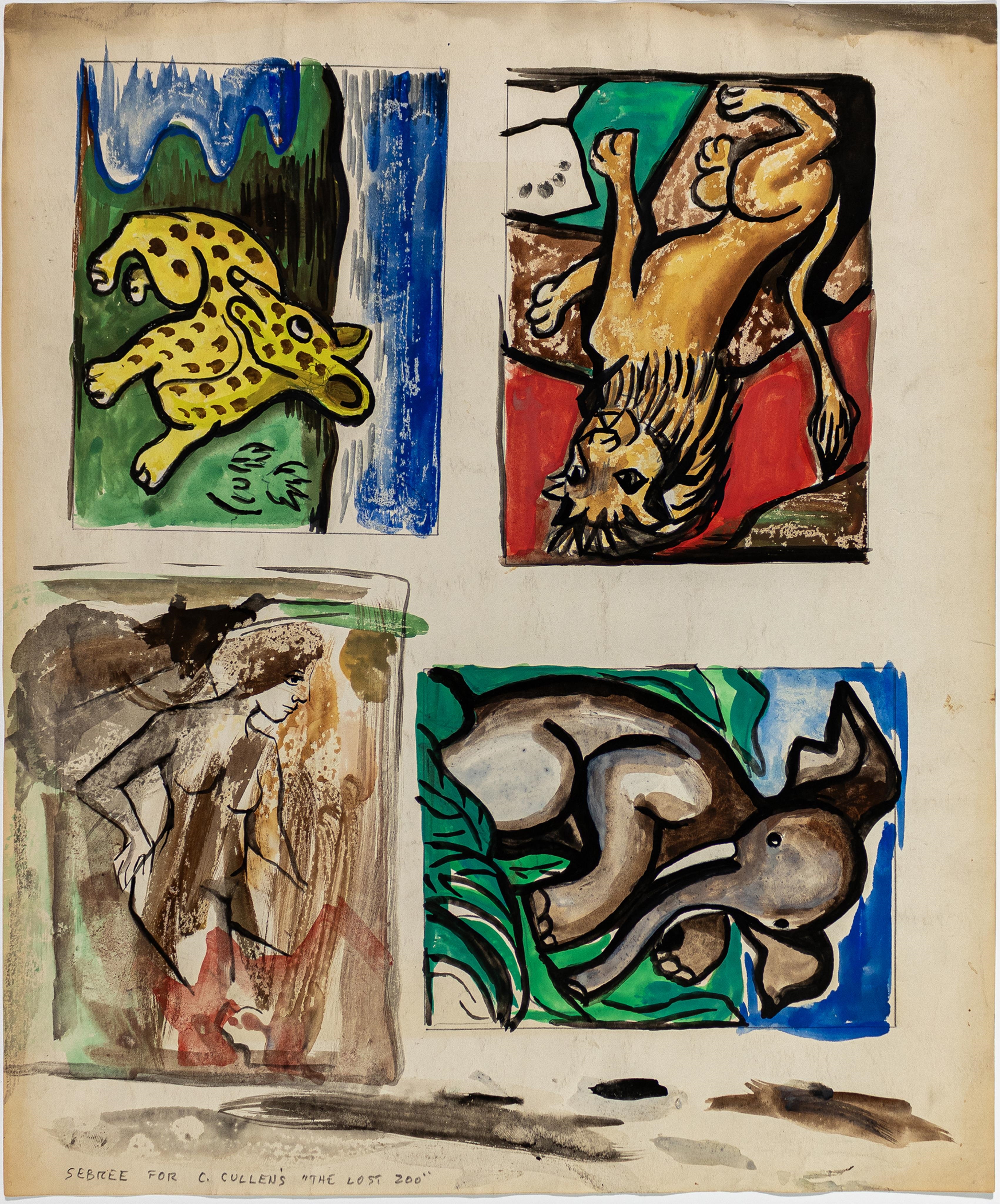 Charles Sebree | Illustrations for The Lost Zoo: The Animals That ...