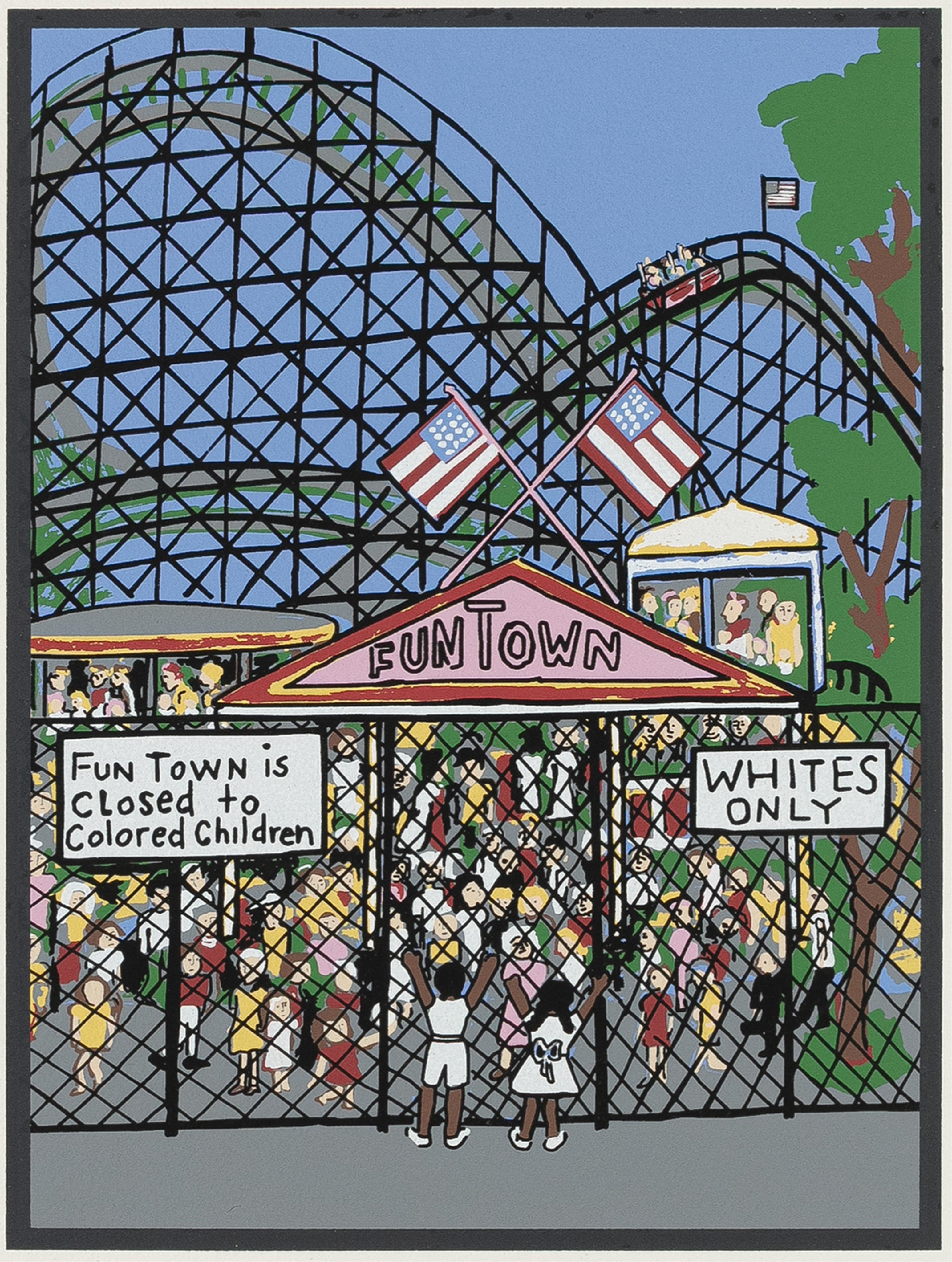 Faith Ringgold | For Whites Only | MutualArt