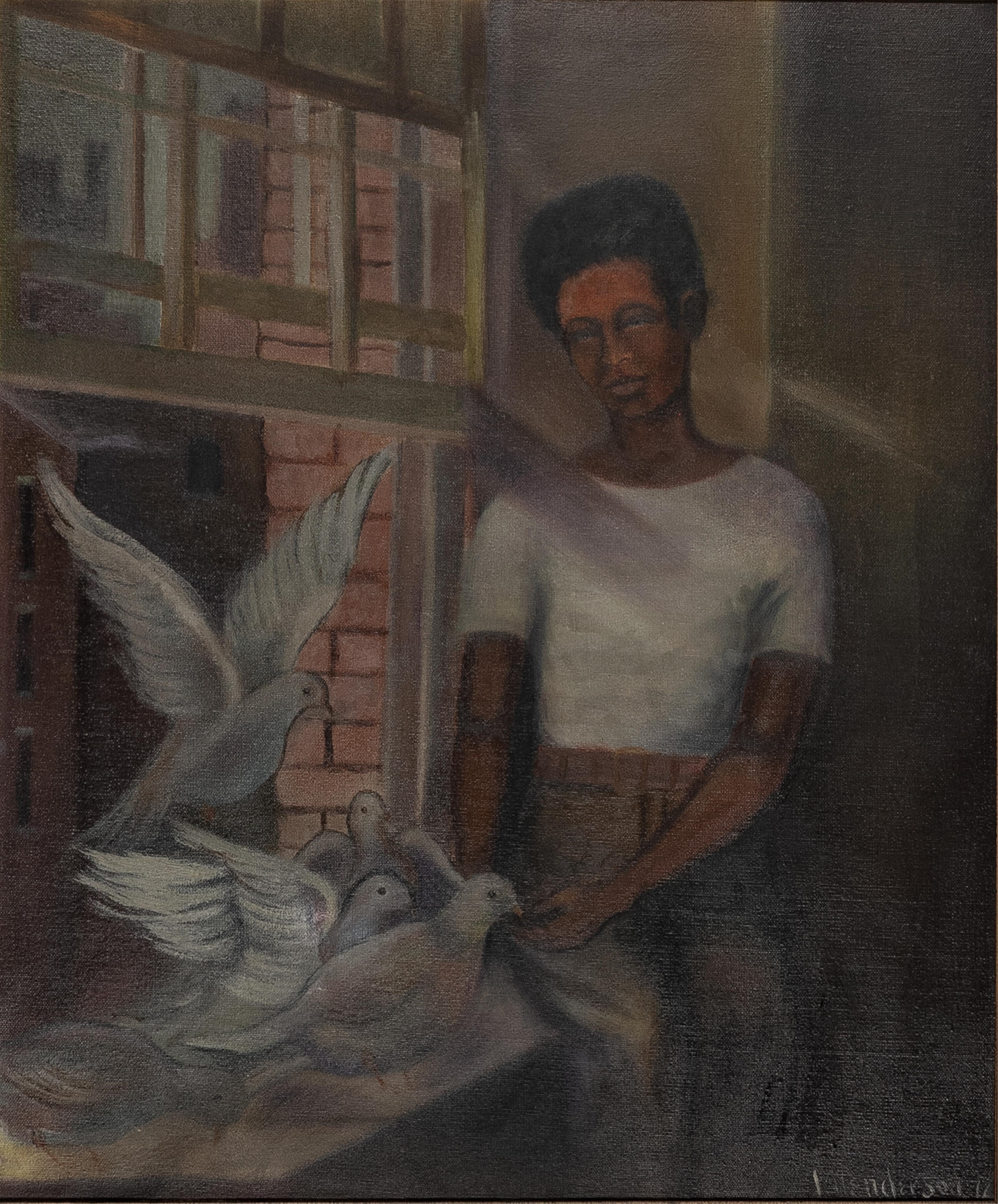 Margaret Taylor-Burroughs | untitled, Feeding the Pigeons (20th Century ...