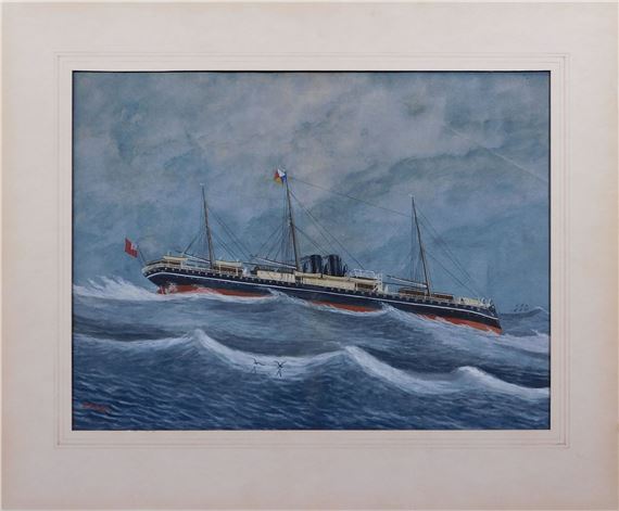 Roy Cross | Ship at Sea | MutualArt