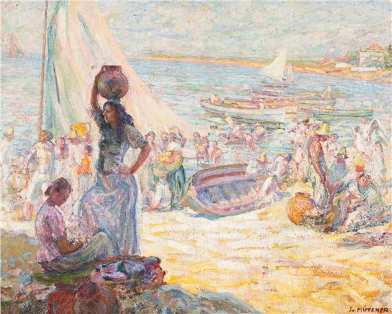 Samuel Mutzner | Fishermen in Margarita Island [1916-1919 (Circa 17 ...