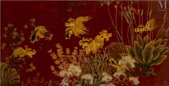 Tran Van Ha | représentant des poissons rouges parmi les algues marines ...