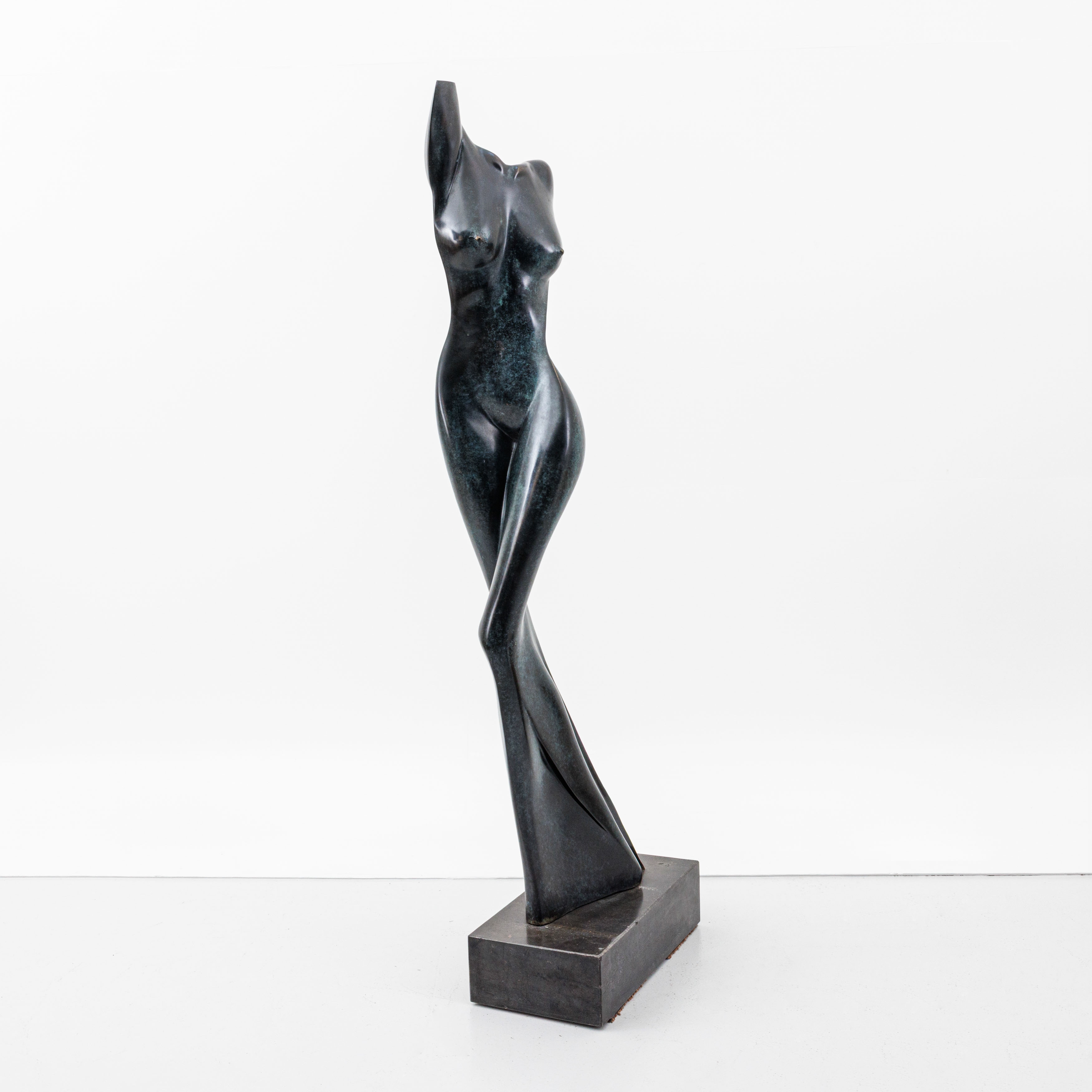 Joris Marijn Gaymans A Bronze Sculpture Of A Standing Nude Woman