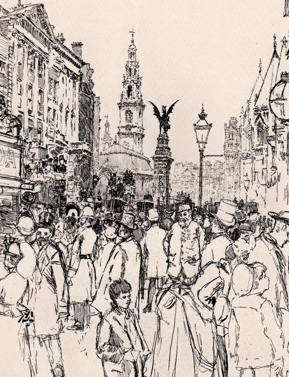 Joseph Pennell | By the Law Courts (1890) | MutualArt