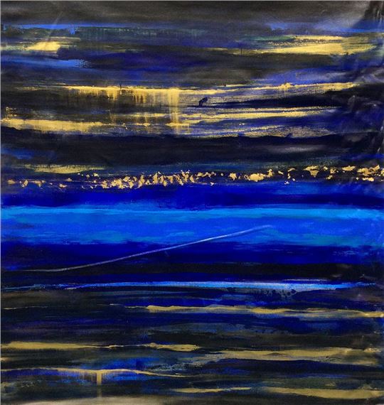 Alba Azarin | Blue Abstract | MutualArt