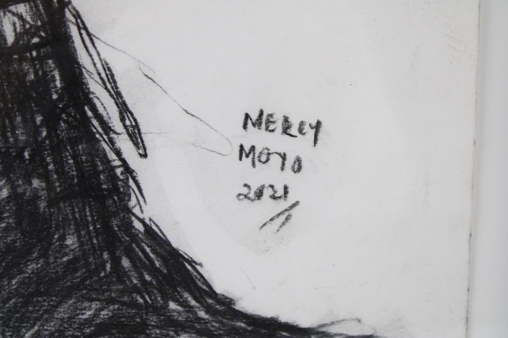 Mercy Moyo | Seated Woman with Boxing Glove (2021) | MutualArt