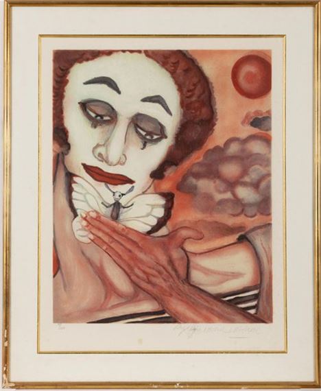 Marcel Marceau | Mime Marcel MARCEAU (1923-2007 (1980) | MutualArt