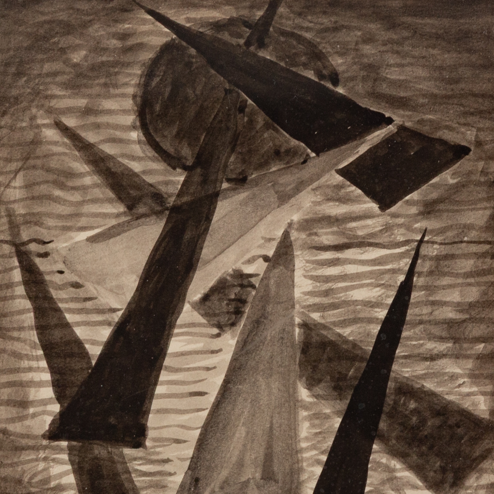 Abraham Walkowitz | Abstraction: Sphere and Pyramid (Circa 1914 ...