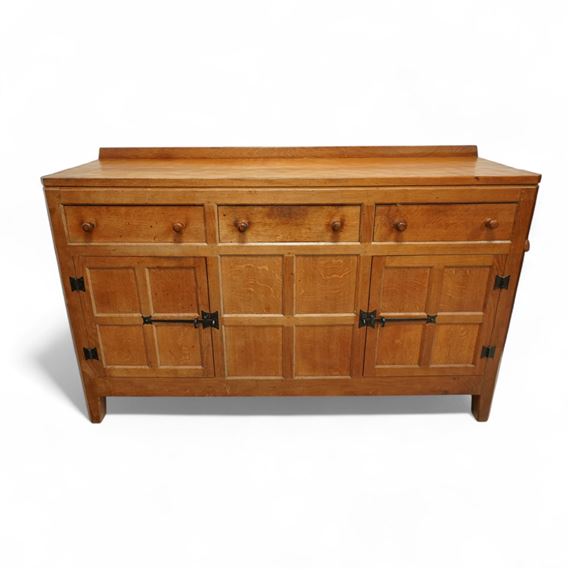 Peter 'Rabbitman' Heap | Rabbitman - adzed oak sideboard | MutualArt