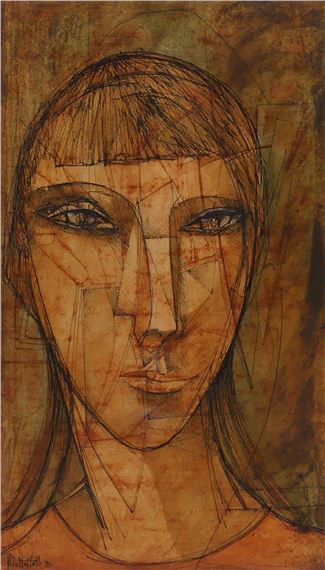 Peter Nuttall | Female head study (1971) | MutualArt