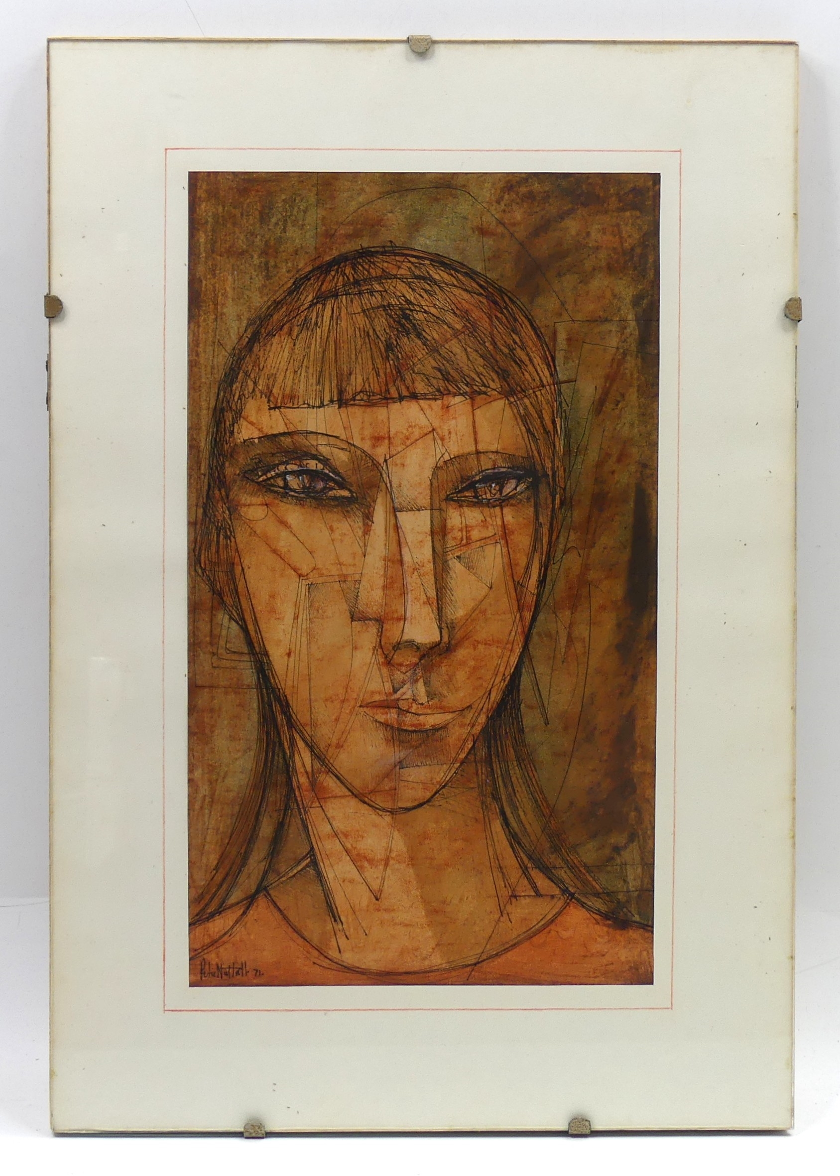 Peter Nuttall | Female head study (1971) | MutualArt