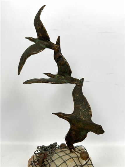 Curtis Jeré | 20th C Jere Metal Flying Bird Sculpture (20) | MutualArt