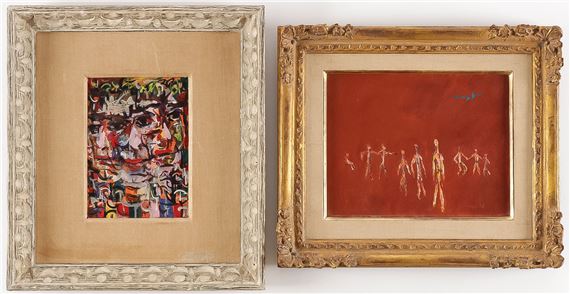 Zero Mostel | A Self Portrait and Standing Figures - a pair of ...