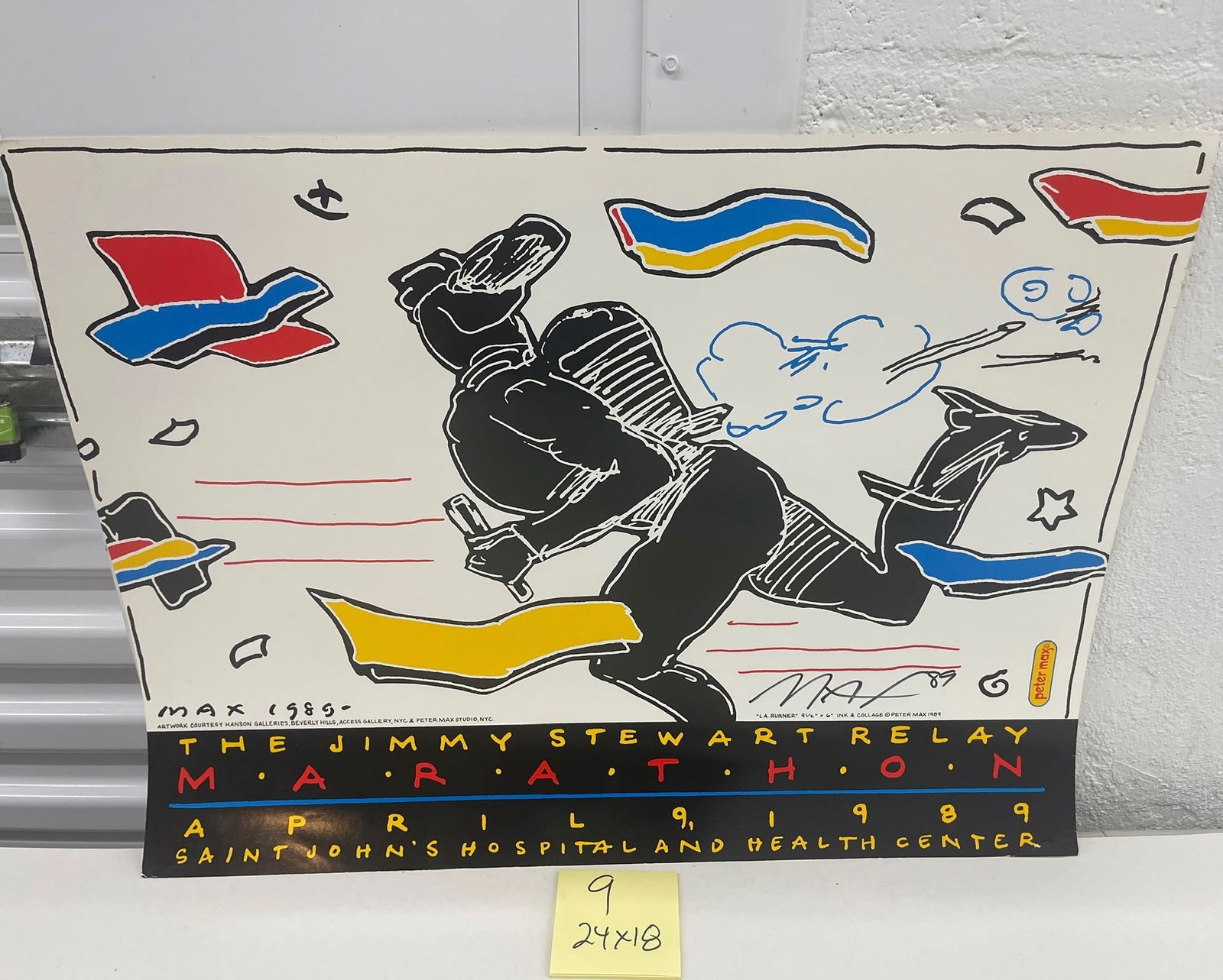 Peter Max | PETER MAX JIMMY STEWART MARATHON 1989 SIGNED (1989) | MutualArt